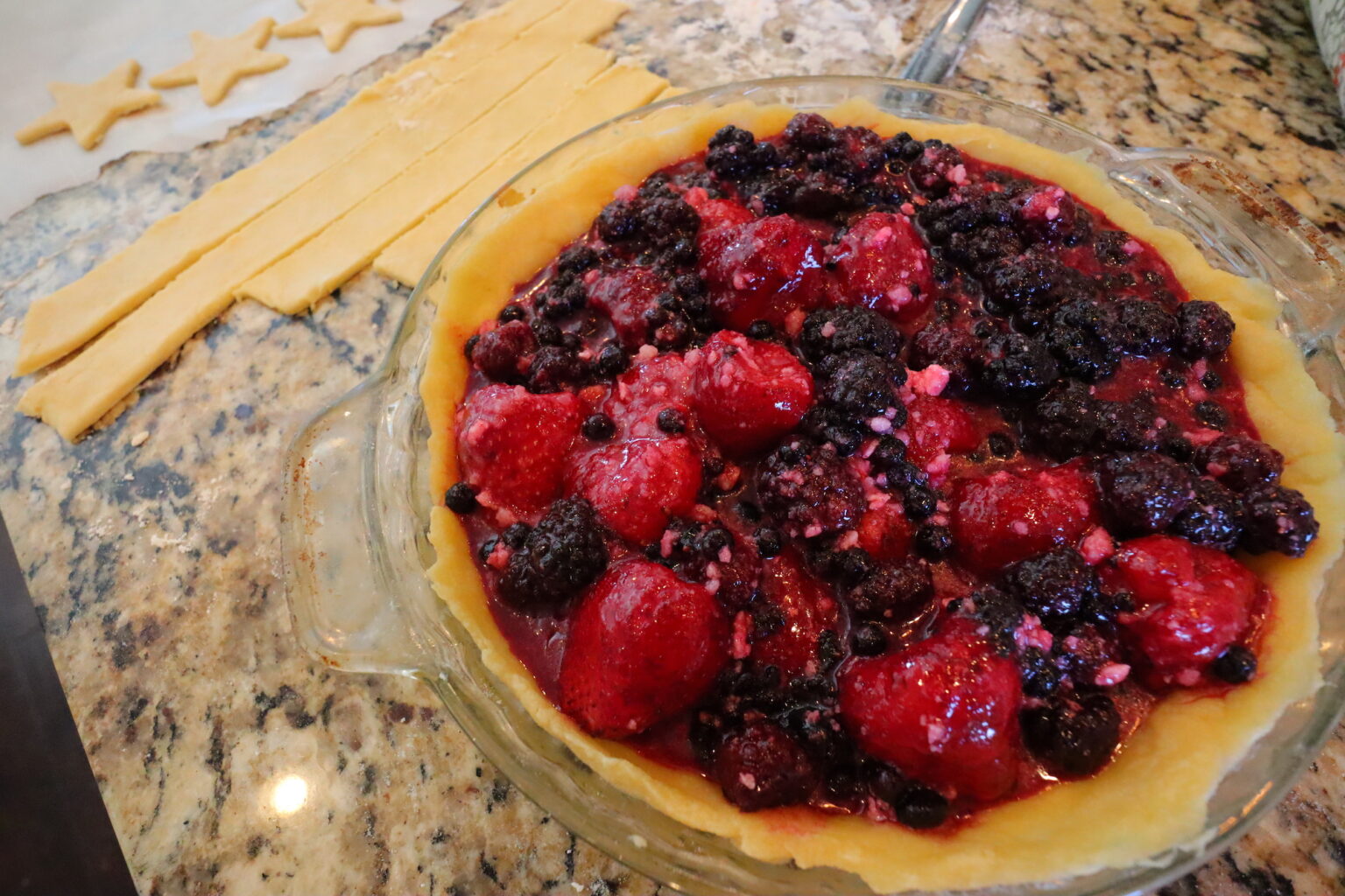 How To Make A Red White and Blue Berry Pie - Lauren Nicole Jones